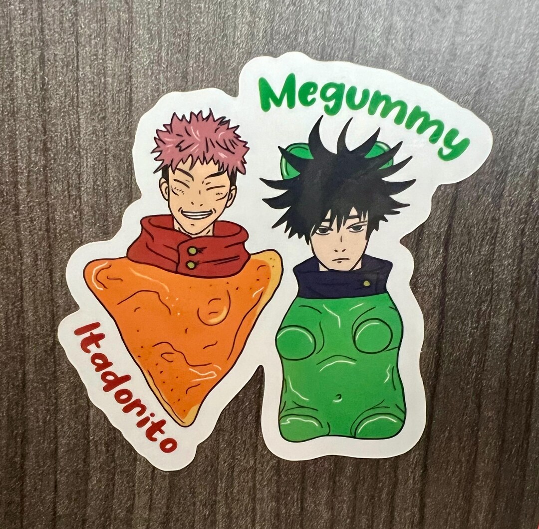 JJK Snacks Sticker | Yuji Megumi Food Funny Vinyl Laptop Decal - Etsy