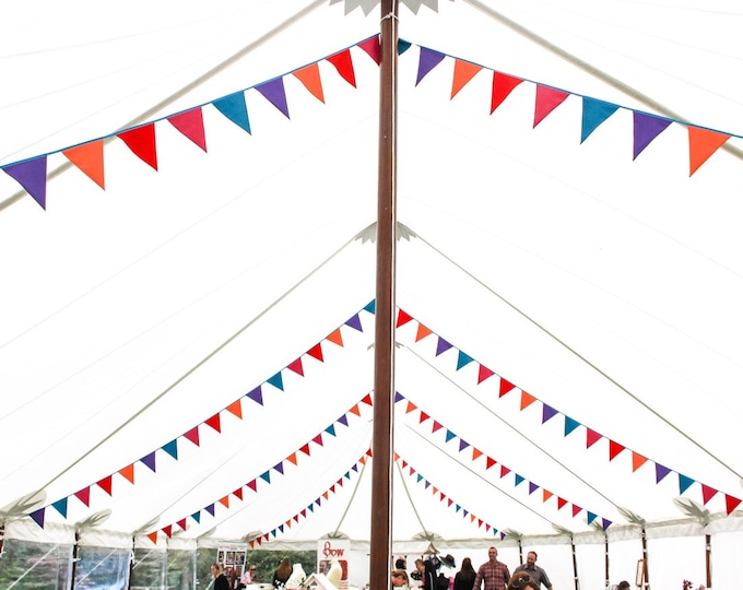 Quality handmade bunting for sale and hire. by FunkyFlagsBunting
