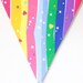 Unicorn & Rainbow Bunting, Bright Pink Girl's Fabric Flags, Cute ...