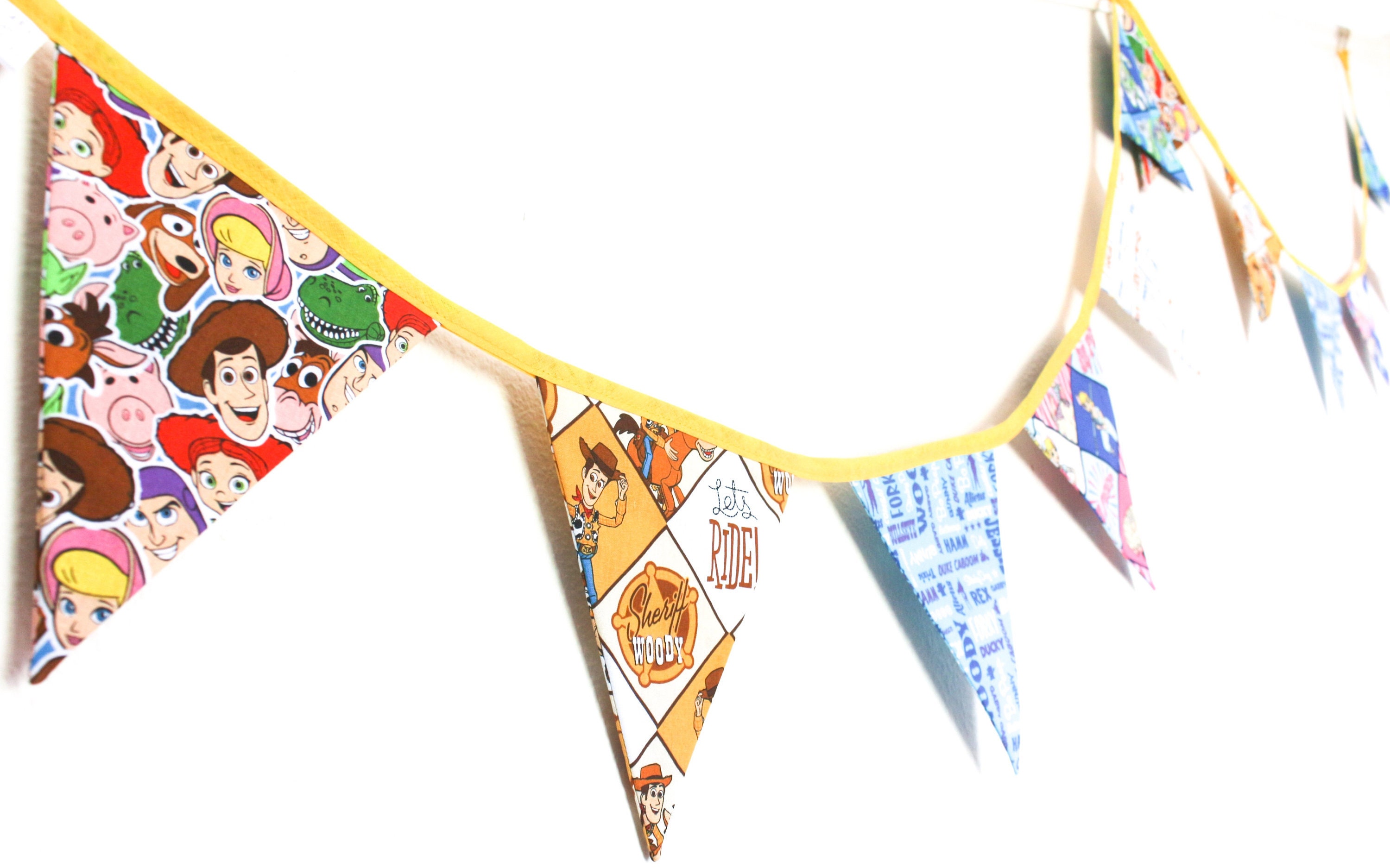 Toy Story Bunting Woody Fabric Flags Buzz Lightyear Garland - Etsy UK