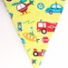 Vehicle Themed Bunting, Racing Cars Trucks Fabric Flags, Fire Engine ...