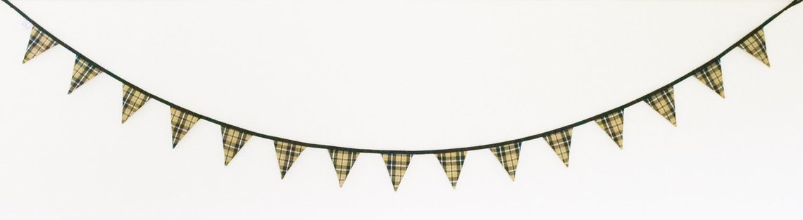 Mini Cornish Tartan Bunting, Cornwall Decor, St Pirans Christmas Tree ...