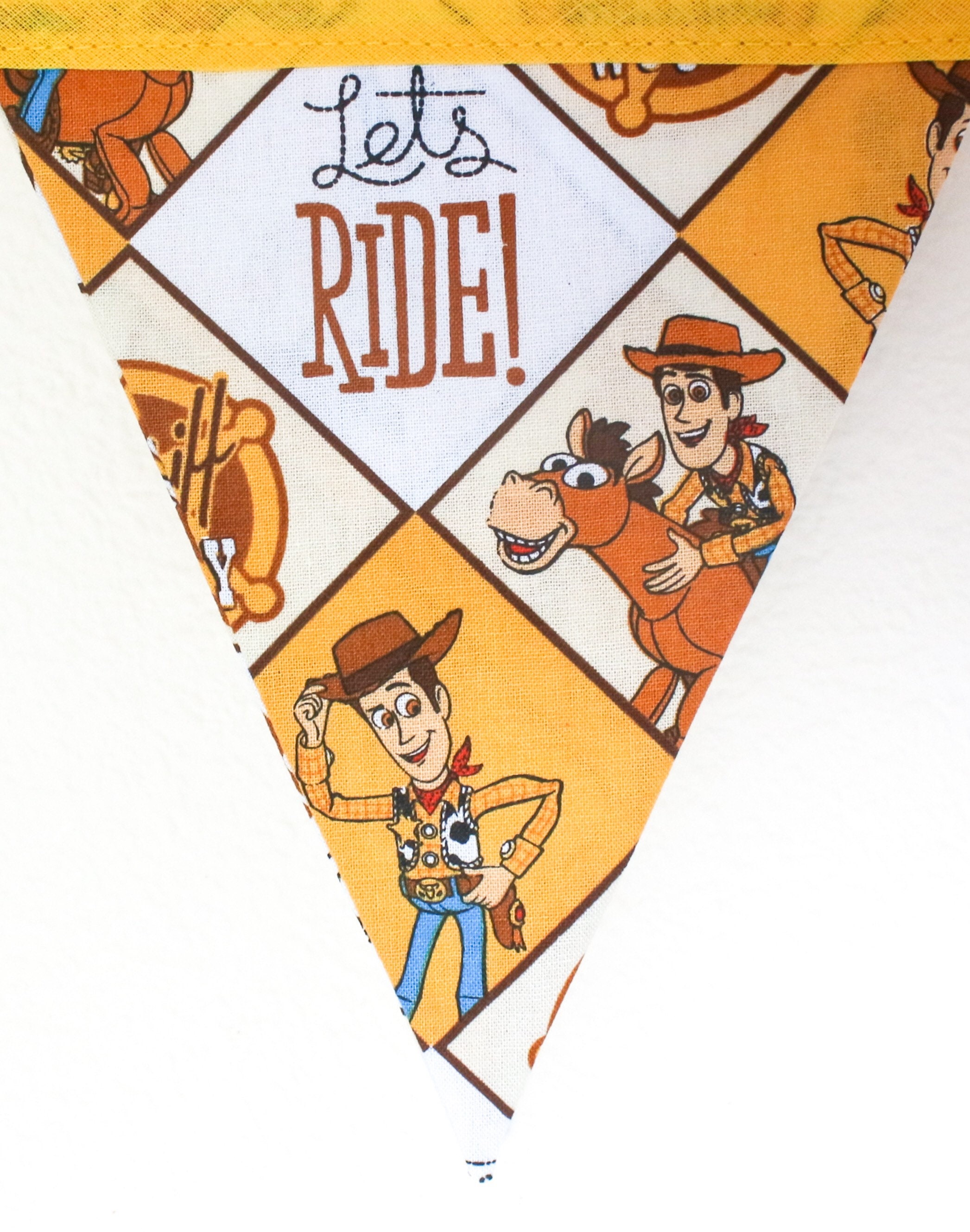 Toy Story Bunting Woody Fabric Flags Buzz Lightyear Garland - Etsy UK