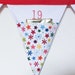 Advent Calendar Bunting, Christmas Countdown Garland, Pocketed Fabric ...