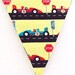 Vehicle Themed Bunting, Racing Cars Trucks Fabric Flags, Fire Engine ...