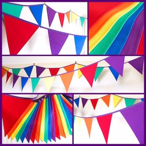 Rainbow Bunting Hire, Gay Pride Fabric Flags, Lgbt Wedding Decor ...