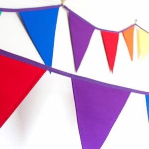 Rainbow Bunting Hire, Gay Pride Fabric Flags, Lgbt Wedding Decor ...