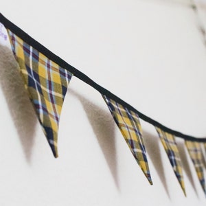 Mini Cornish Tartan Bunting, Cornwall Decor, St Pirans Christmas Tree ...