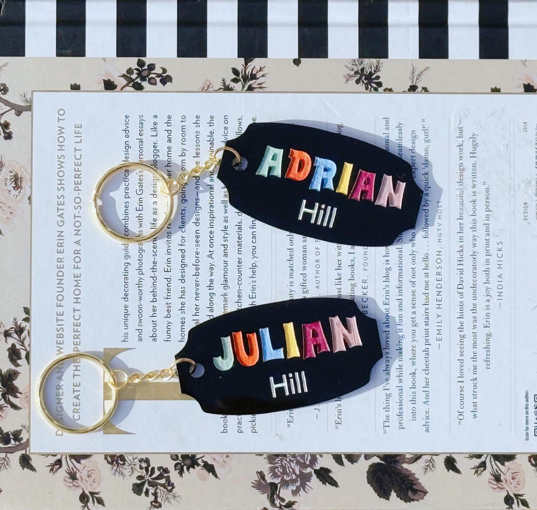 Acrylic Backpack Name Tag, Kids Backpack Keychain, Kids Backpack Tags ...