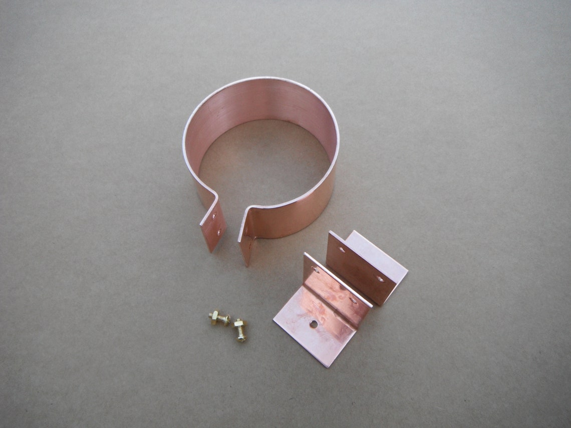 Copper Downspout Bracket 3 Round | Etsy