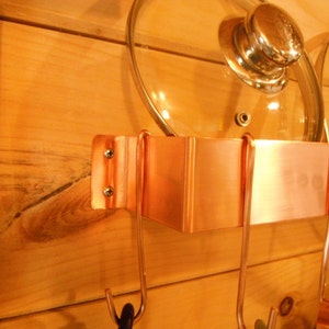 Wall Mounted Solid Copper Pot Rack (FREE SHIPPING) - Etsy