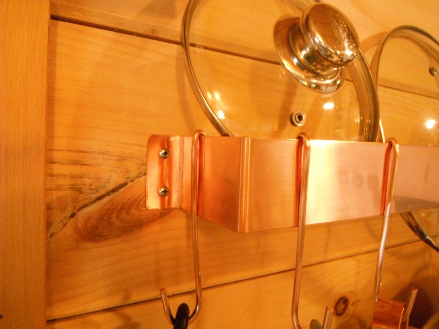 Wall Mounted Solid Copper Pot Rack (FREE SHIPPING) - Etsy