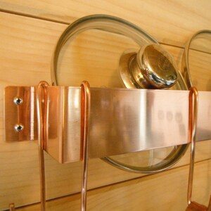 Wall Mounted Solid Copper Pot Rack - Etsy
