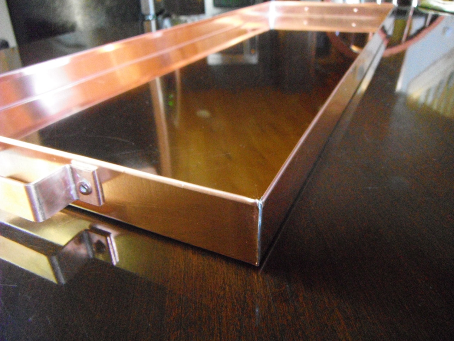 Solid Copper Tray With Handles COVID 19 RESISTANT Free - Etsy