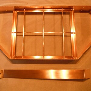 Wall Mounted Solid Copper Pot Rack - 20" - Etsy