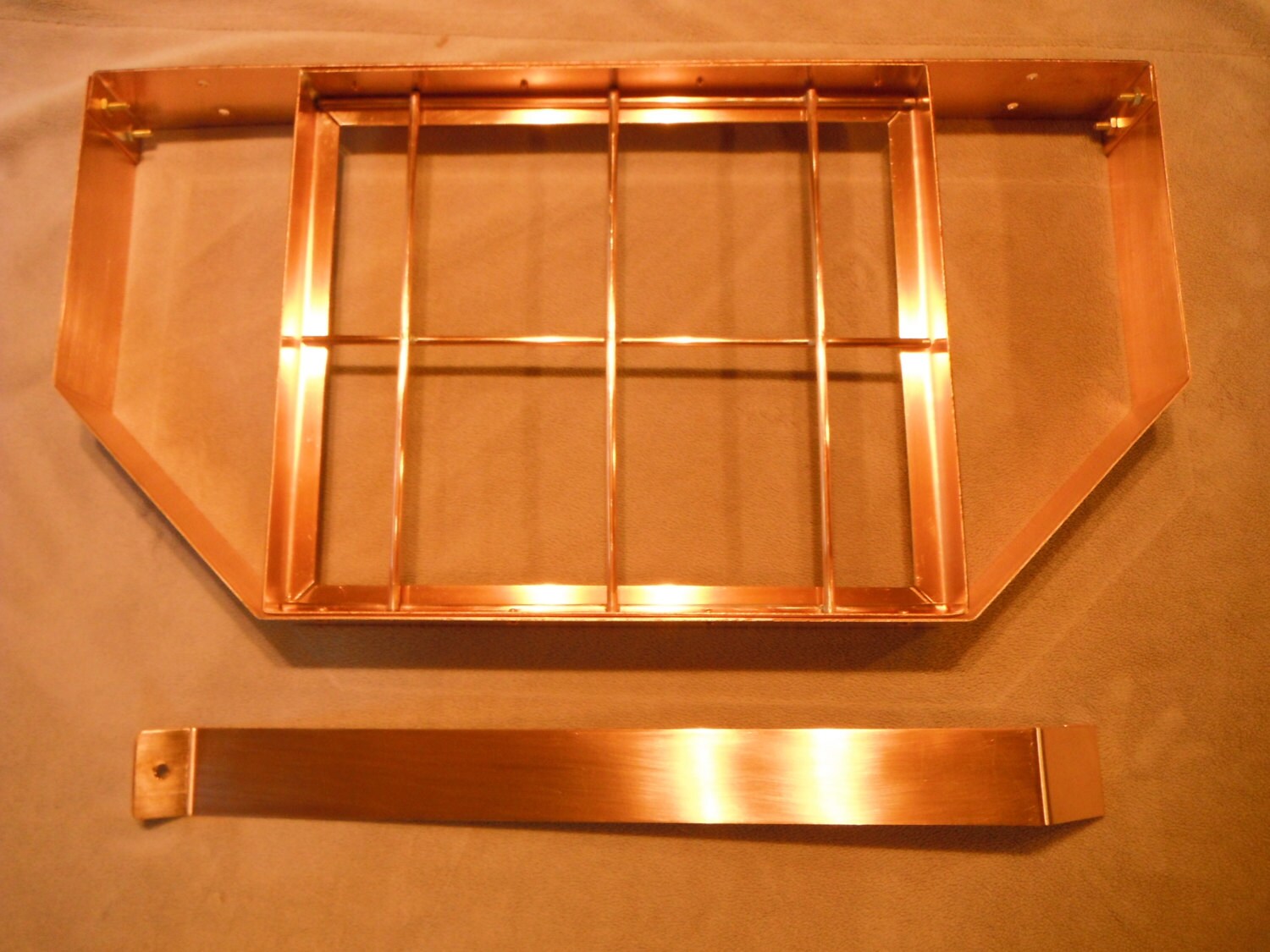 Wall Mounted Solid Copper Pot Rack - 20" - Etsy