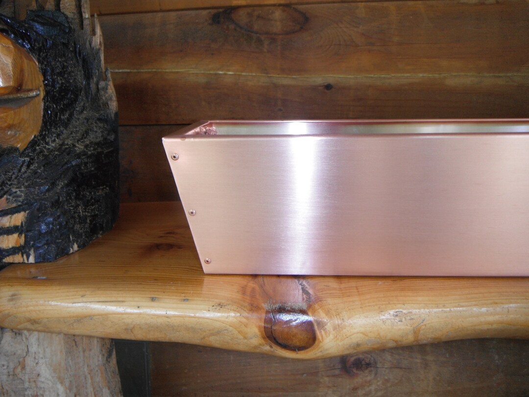 Solid Copper Free Standing Planter - Etsy