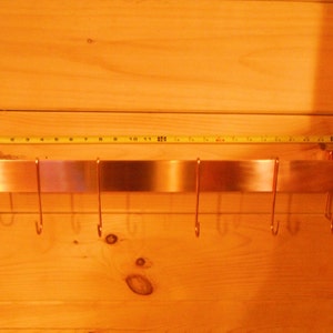 Wall Mounted Solid Copper Pot Rack (FREE SHIPPING) - Etsy