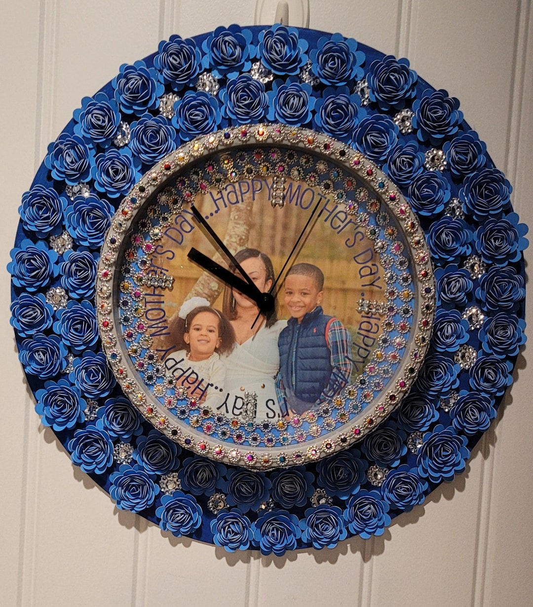Mother's Day Photo Clock/ Family Clock - Etsy