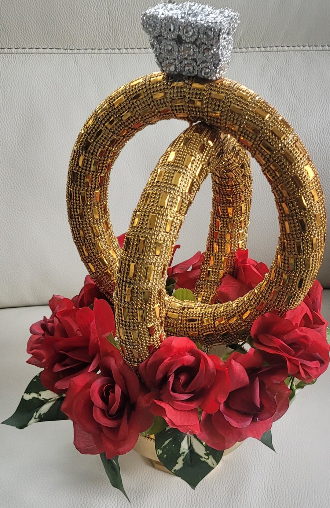 Wedding Ring Centerpiece, Wedding Decor, Bridal Shower - Etsy