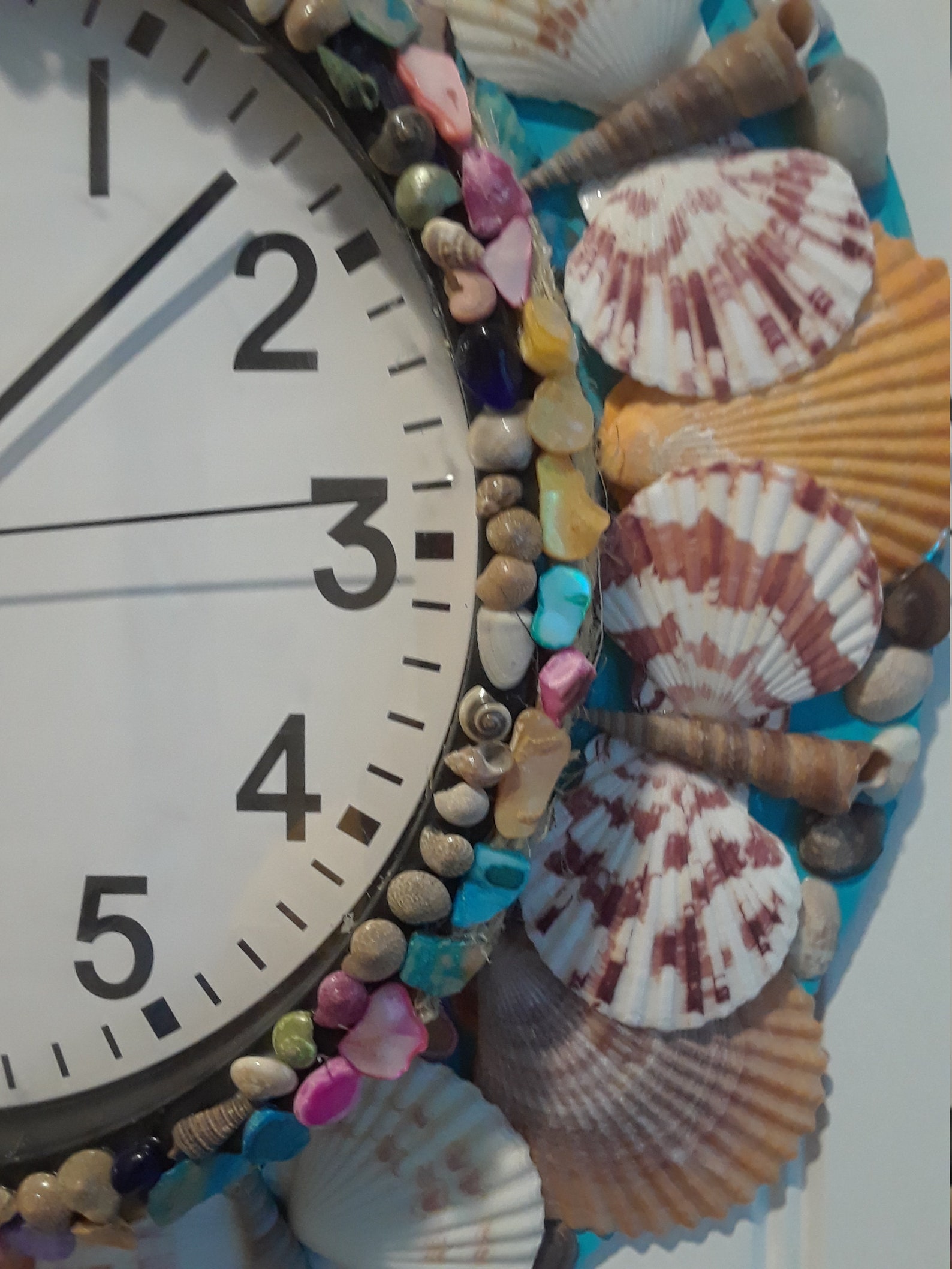 Seashell Clock/ Beach Home Clock - Etsy