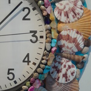 Seashell Clock/ Beach Home Clock - Etsy