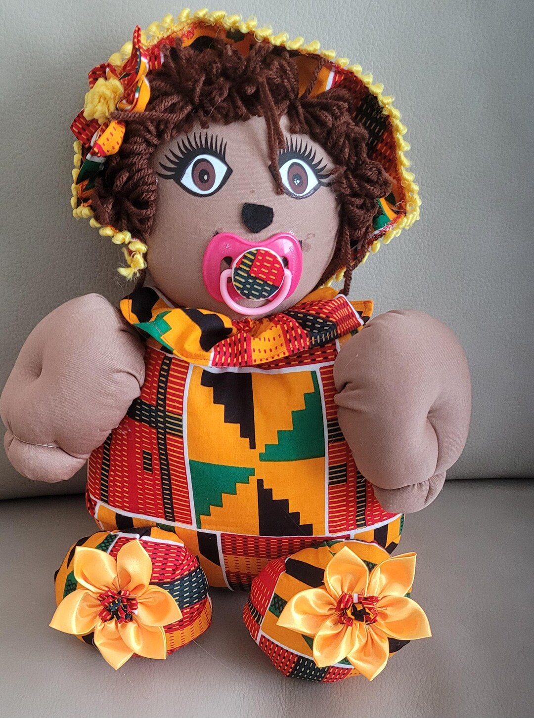 African American Art Doll, Kente Doll. - Etsy