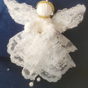 Lace Angel Ornament/ Holiday Ornament - Etsy