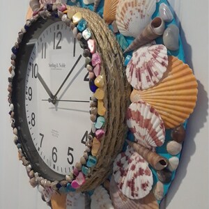 Seashell Clock/ Beach Home Clock - Etsy