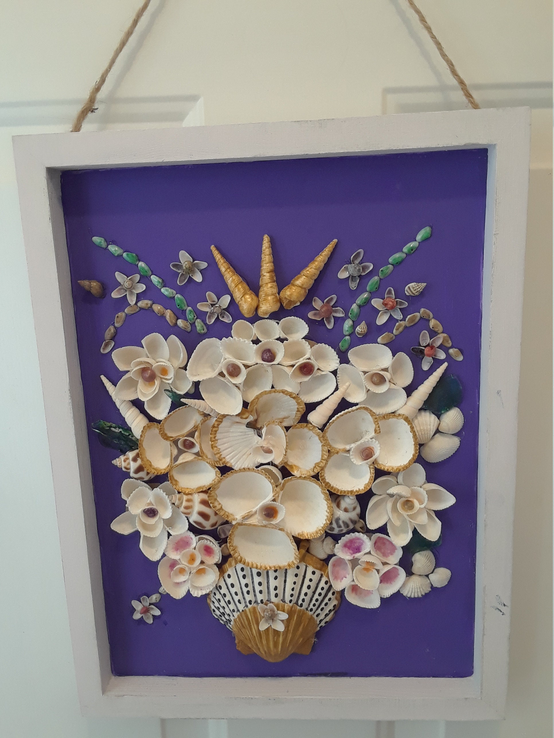 3D Seashell Bouquet, Seashell Art - Etsy
