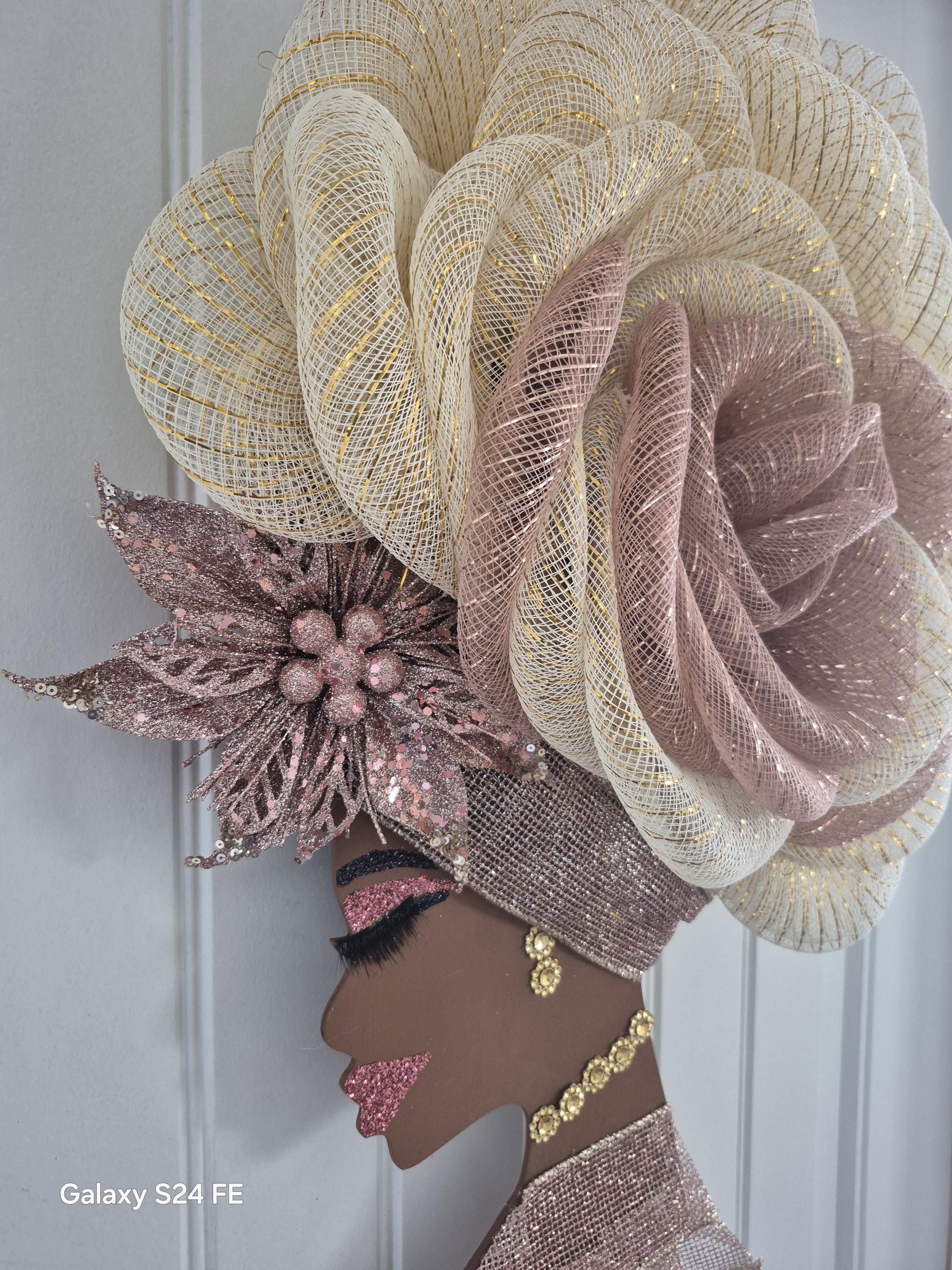 Diva Wall Hanging/ Rose Gold and Beige Wall Hanging. - Etsy