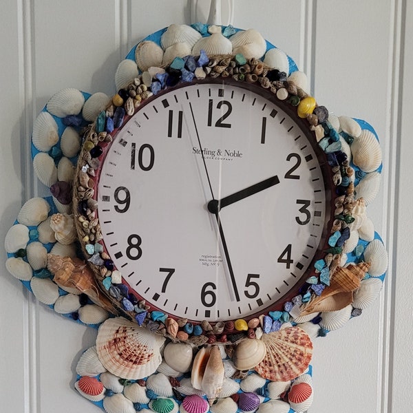 Seashell Clock - Etsy
