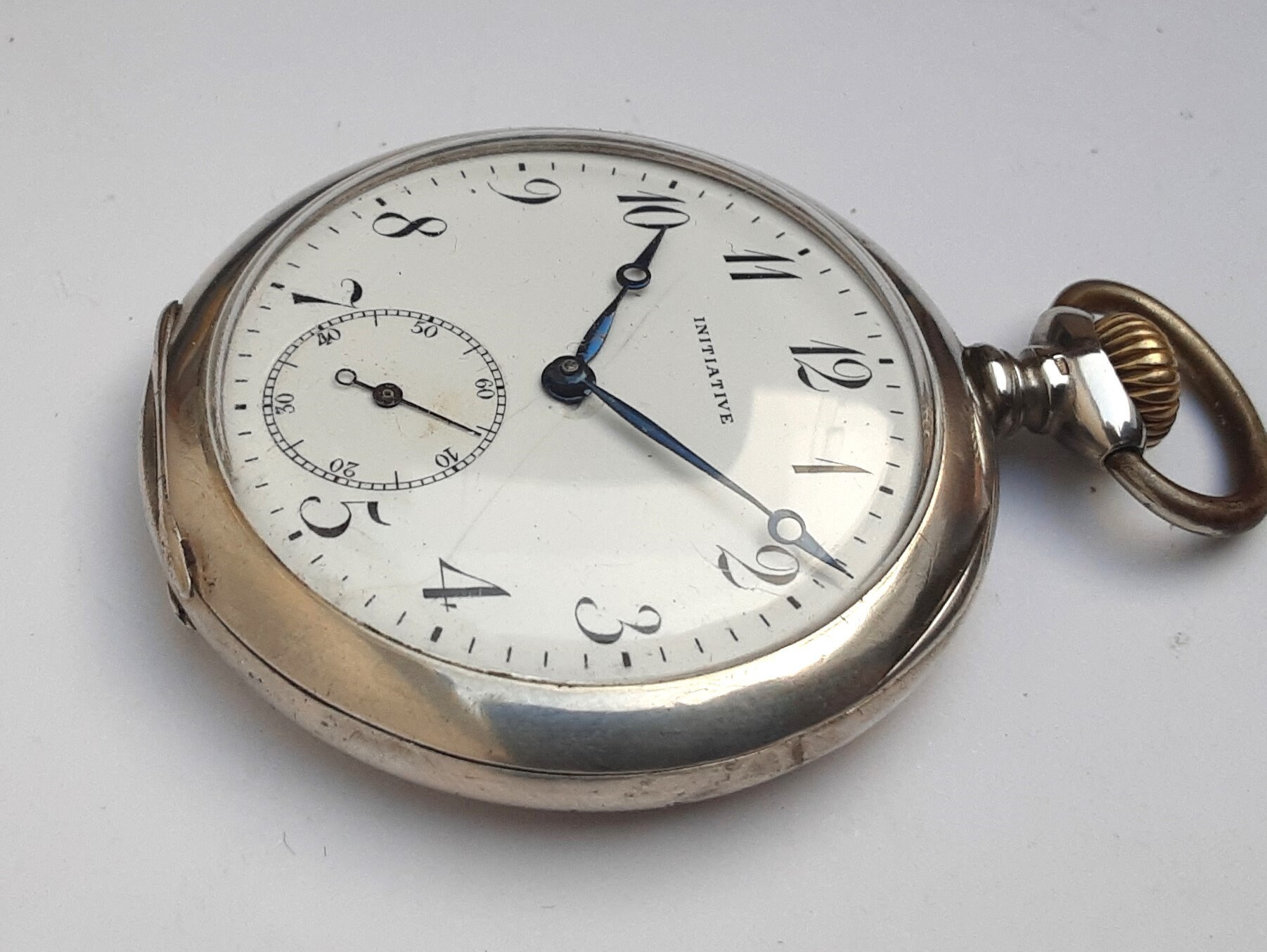 INITIATIVE, Pocketwatch From 1910 in Silver - Etsy