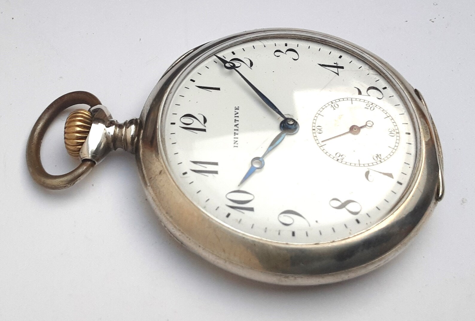 INITIATIVE, Pocketwatch From 1910 in Silver - Etsy