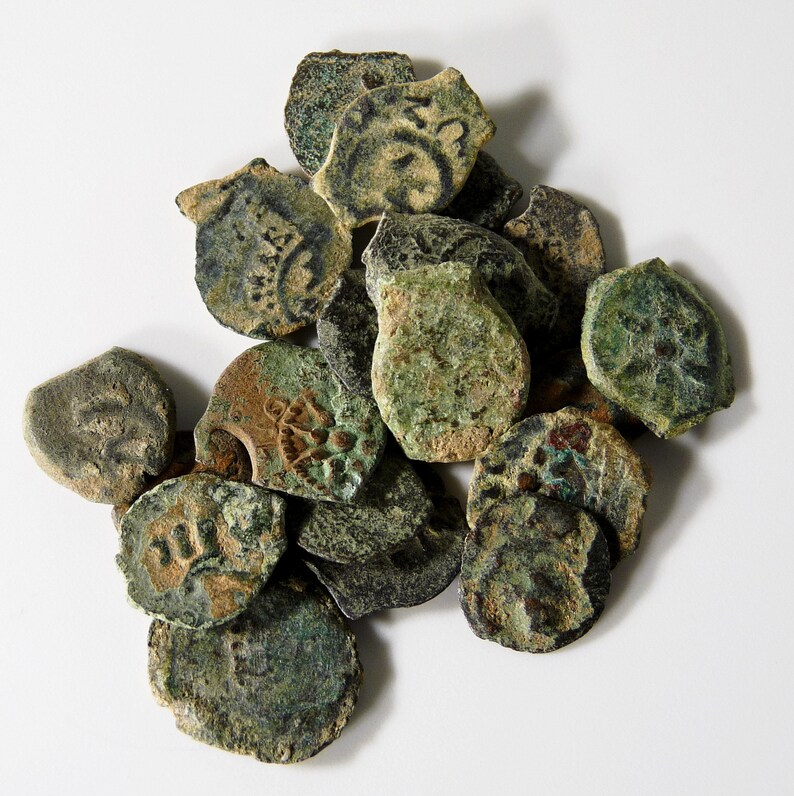 GENUINE Widow's Mite of Bible, Jesus Christ. Ancient Holy Land Coin ...