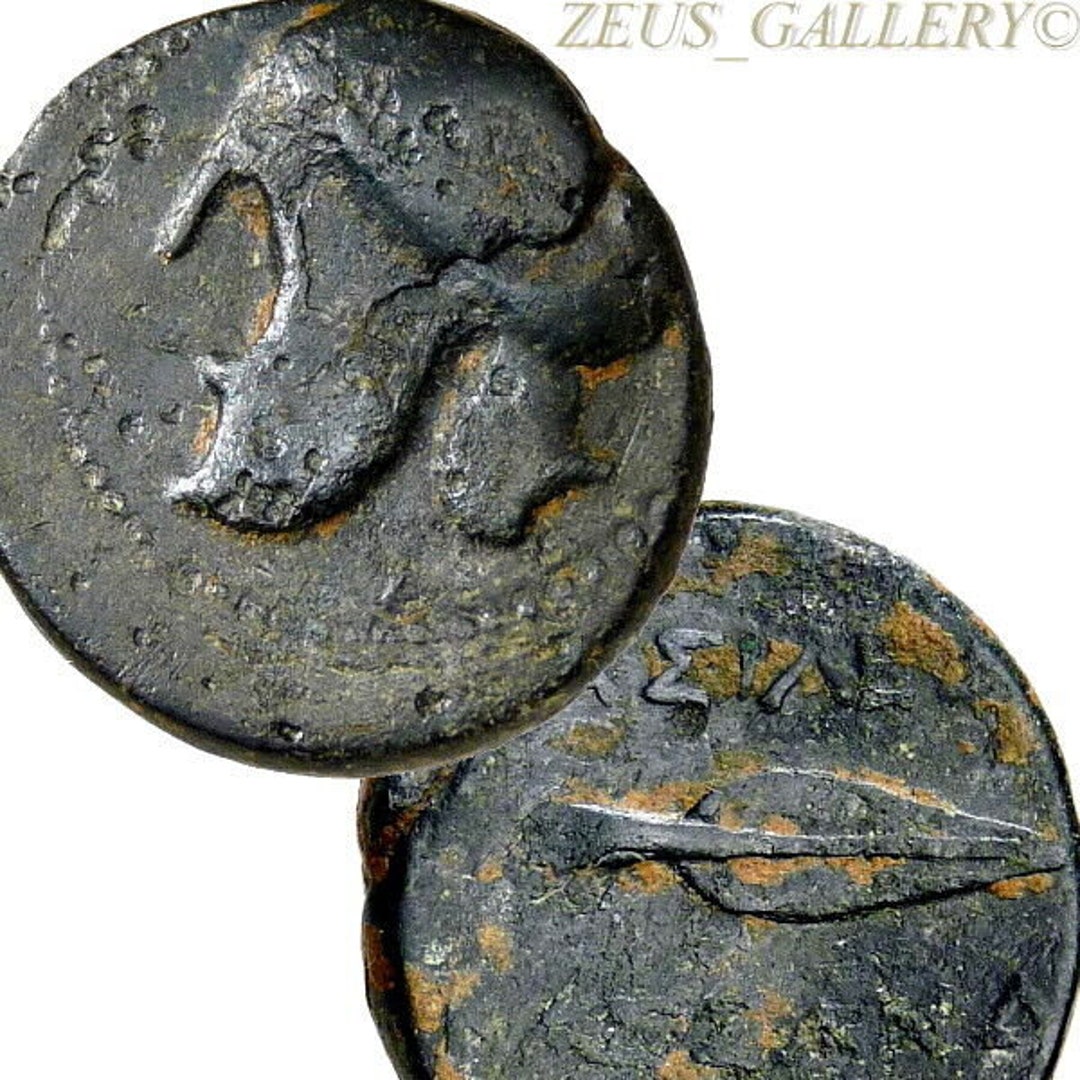 GREEK HELMET Rare Left / Spear Hd. KASSANDER. Macedon Mint. Ancient ...