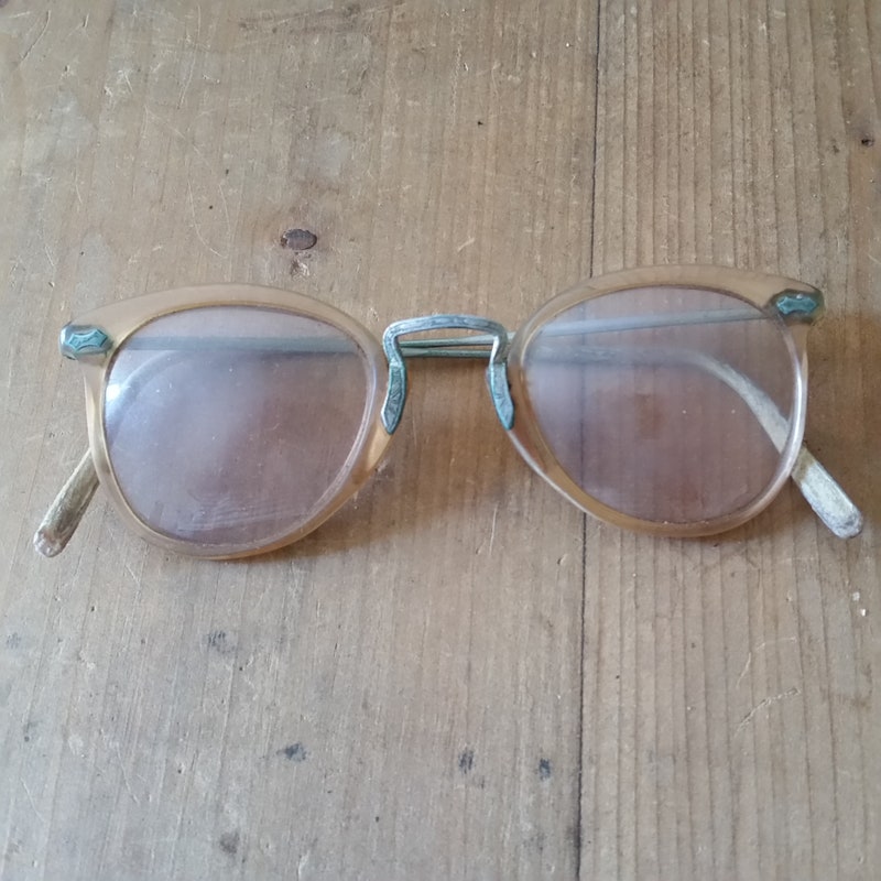 Yellow French Eyeglasses - Etsy UK