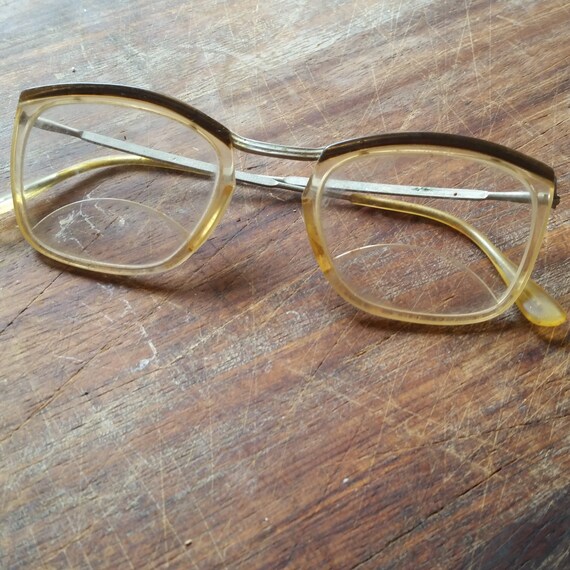 1940s FRENCH VINTAGE EYEGLASSES for the geeky look. L… - Gem