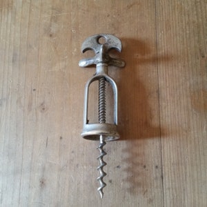 Antique FRENCH PROPELLER CORKSCREW, Perille Fly Nut Design. Functioning ...