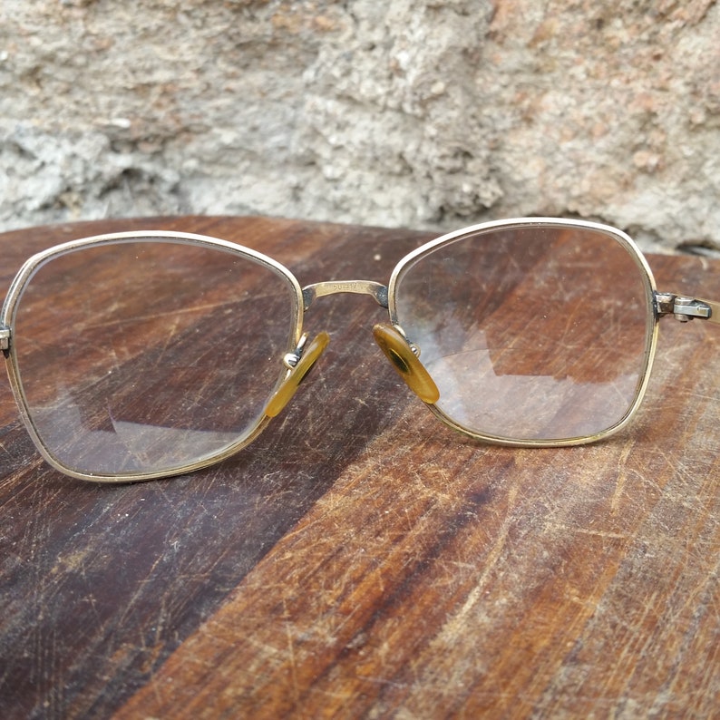 Vintage FRENCH BOURGEOIS EYEGLASSES with aviator style boho | Etsy