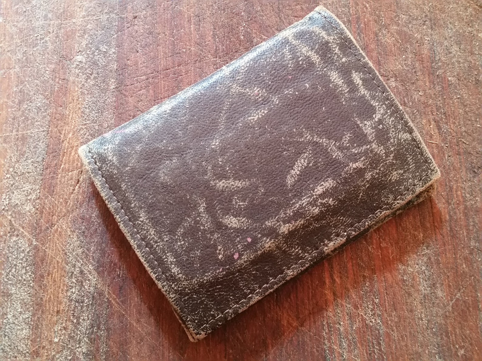 Art Deco FRENCH MIRROR WALLET in Leather With 2 Mirrors. - Etsy