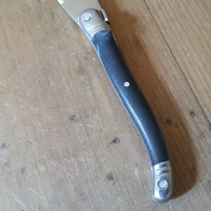 Vintage French Laguiole Butter Knife With Classic Handle in Marbled ...
