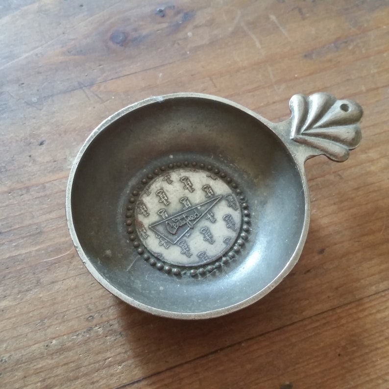 Vintage FRENCH WINE TASTEVIN With Retro Design Says - Etsy