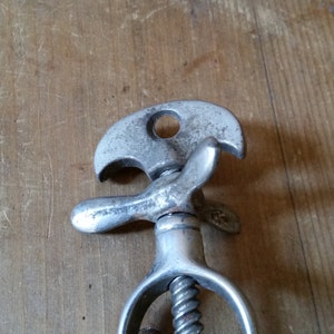Antique FRENCH PROPELLER CORKSCREW, Perille Fly Nut Design. Functioning ...