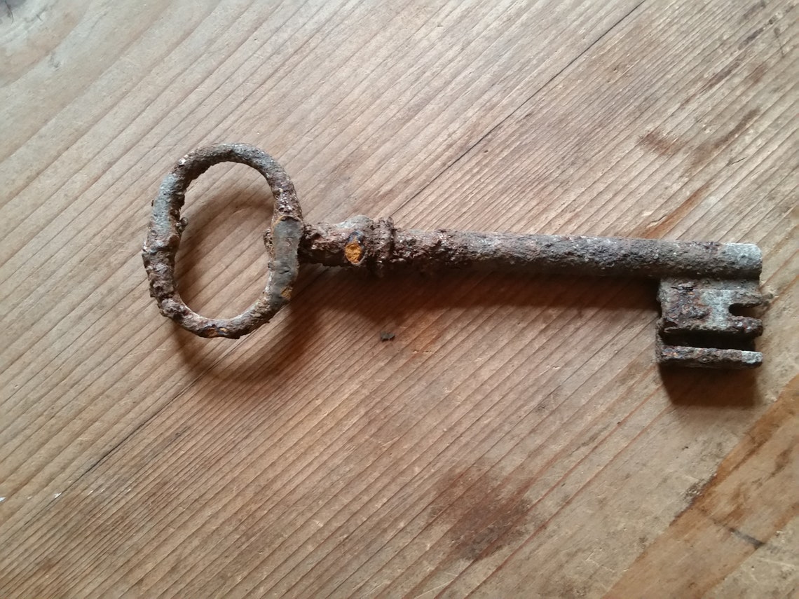 Antique FRENCH RUSTY KEY for Front Door of House in France. - Etsy