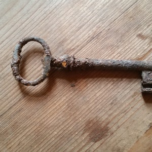Antique FRENCH RUSTY KEY for Front Door of House in France. Rustic ...