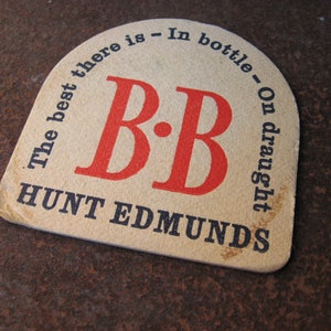 Vintage BANBURY BREWERY COASTER for Hunt Edmunds Beer. English Early ...