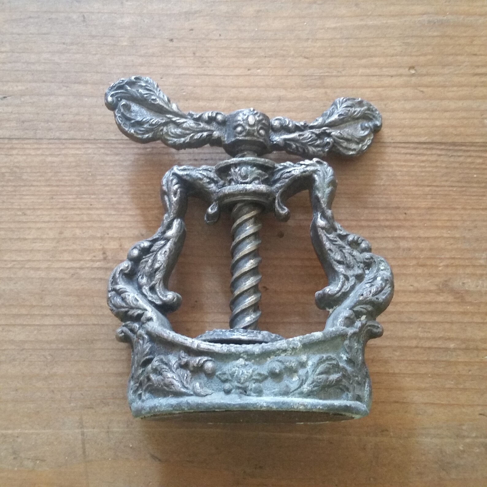 Art Nouveau FRENCH NUTCRACKER With Screw Nut Press to Crack Walnuts and ...