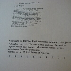 1982 THE FARM BOOK of Life in Colonial Pennsylvania. A Fun History ...