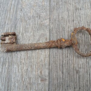 Antique FRENCH RUSTY KEY for Front Door of House in France. Rustic ...